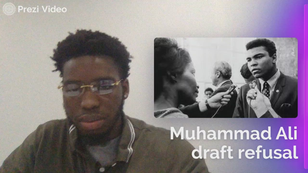 Muhammad Ali draft refusal by Obi Dike on Prezi Video