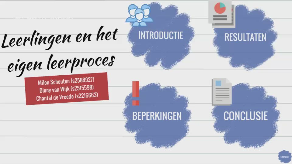 Leerlingen en het eigen leerproces by Chantal de Vreede on Prezi Video