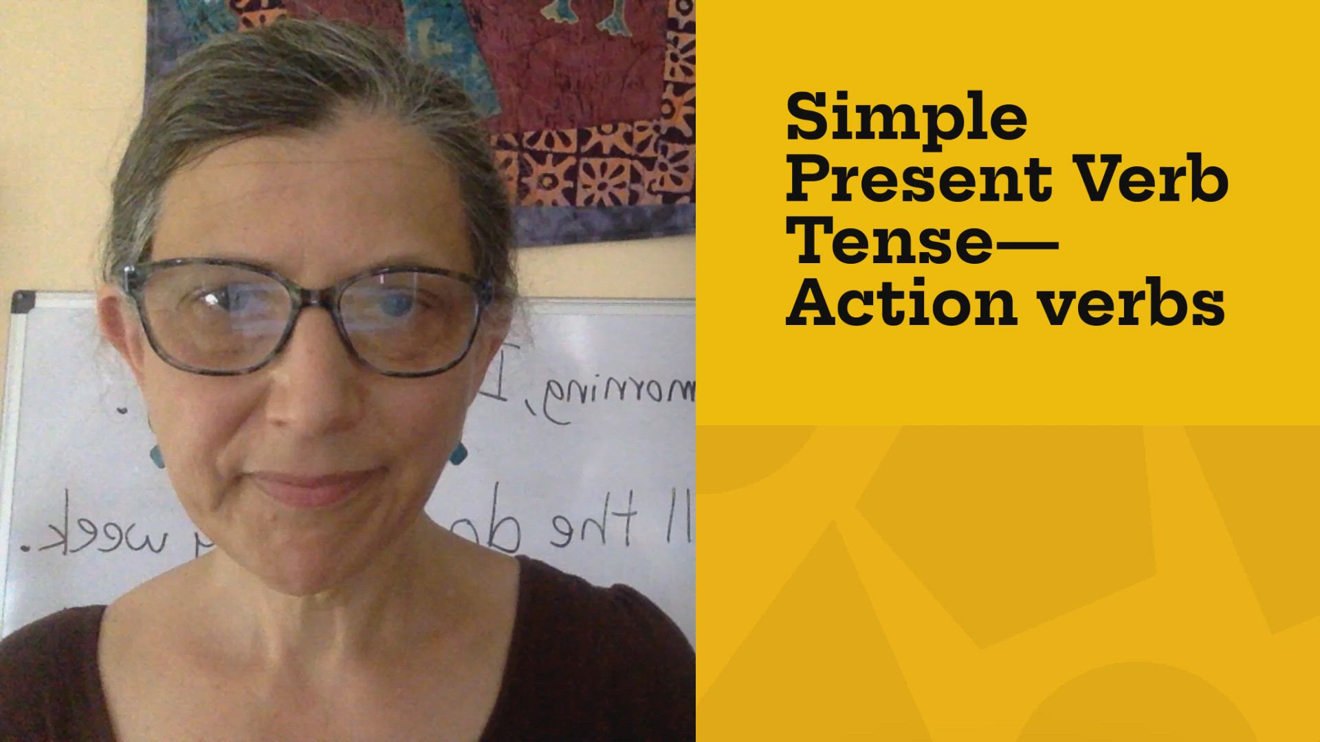 Simple Present Verb Tense— Action verbs by Martha Winn on Prezi Video