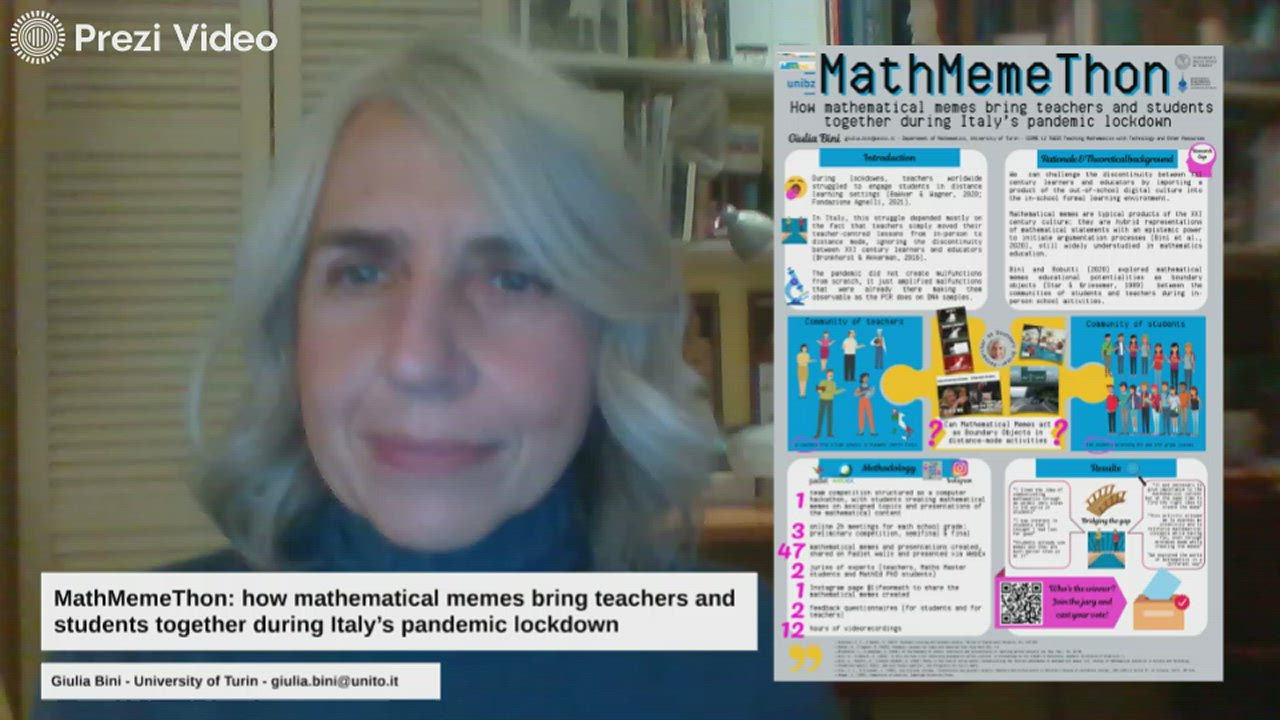 ID714 - MathMemeThon by Giulia Bini on Prezi Video