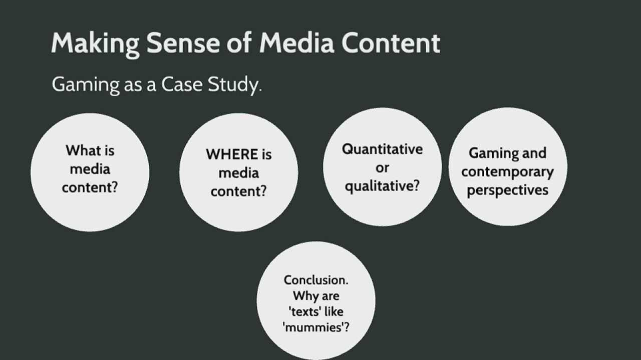 Making sense of media content: Overview. by Andy Ruddock on Prezi Video