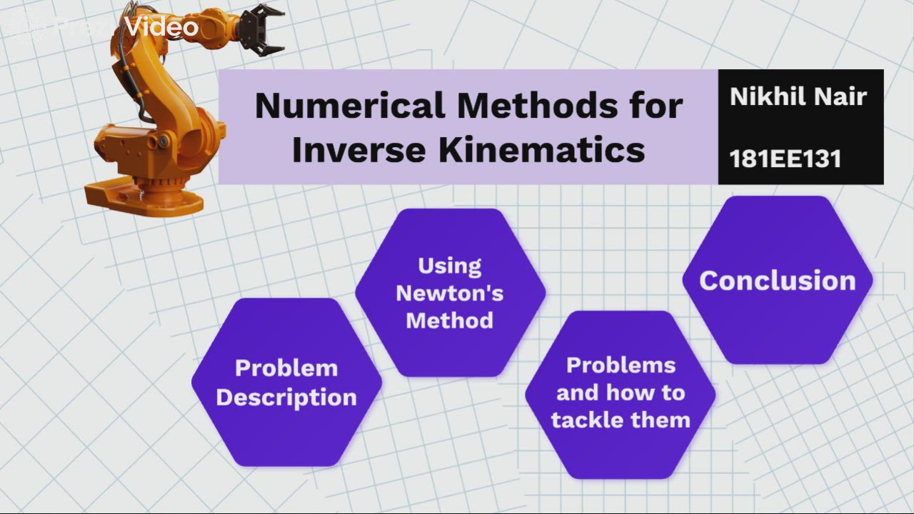 Numerical Methods for Inverse Kinematics by nikhil nair on Prezi Video