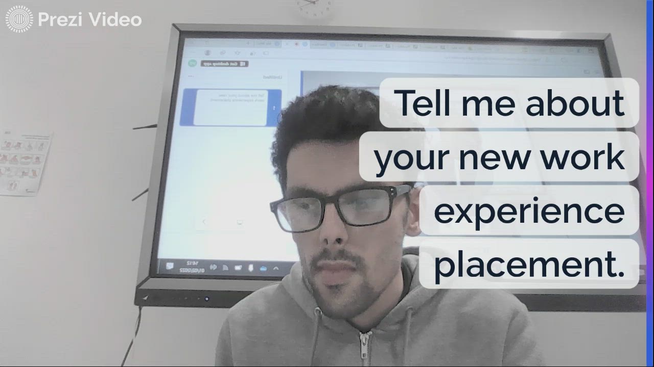 Tell me about your new work experience placement. by MCC Supported ...