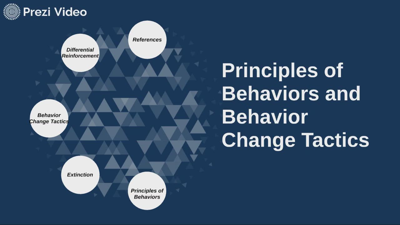 Principles of Behavior Change by Brice Gardner on Prezi Video