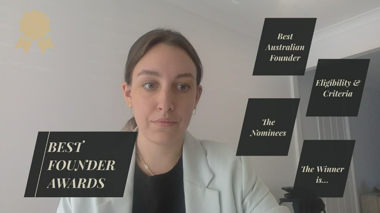 BEST FOUNDER AWARDS Kristin part 2 by Sarah Boynton on Prezi Video