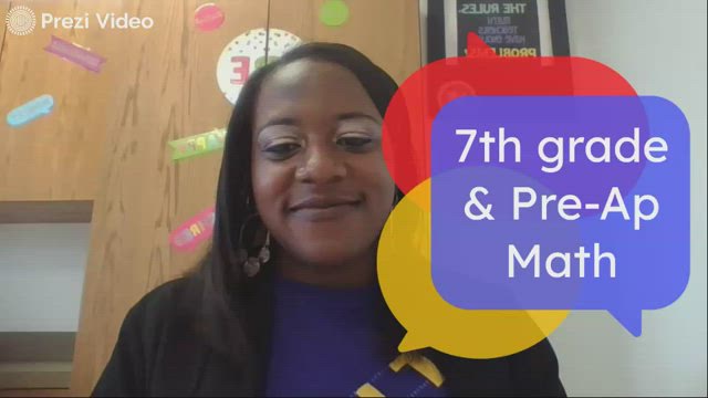 7th grade Core & Pre-Ap Math Welcome Video by Lloimincia Harris on ...
