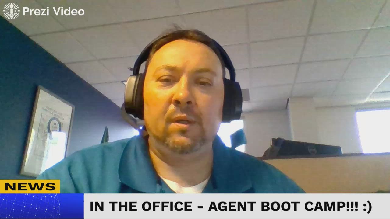 In the office - agent boot camp!!! :) by Chris Fonner on Prezi Video