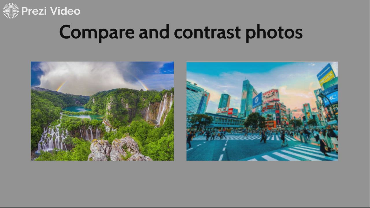 compare and contrast photos by Zsófia Kun on Prezi Video
